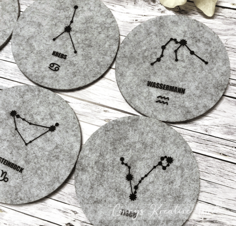 Plotterdatei | "Alle Sternbilder mit Sternzeichen" SVG+DXF - connyskreativewelt